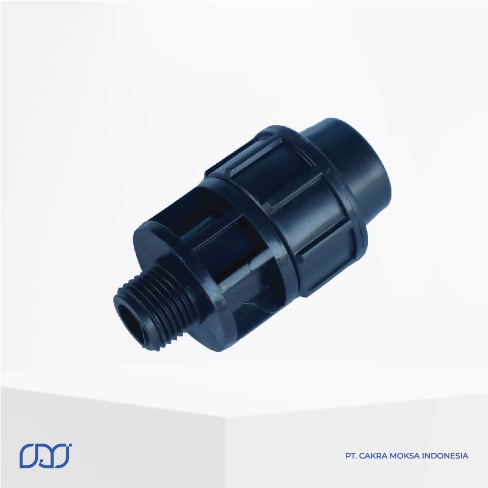 Ukuran Fitting HDPE Compression: Male Thread Adaptor - Distributor Pipa ...