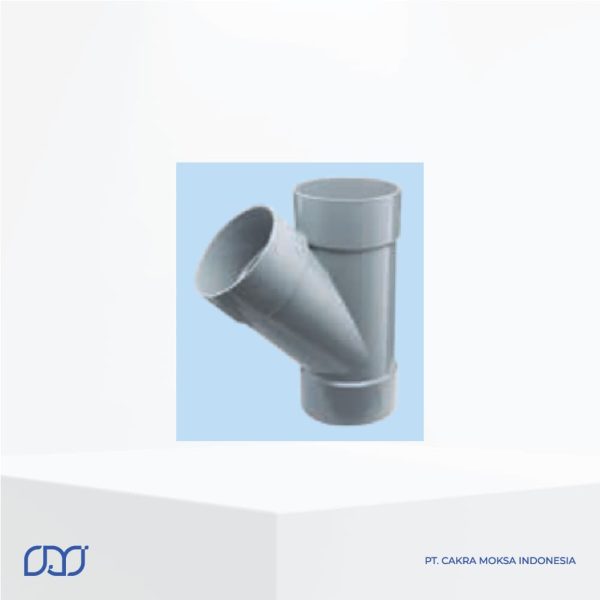 Ukuran Fitting PVC AW Merk CM: Y-BRANCH - Distributor Pipa Surabaya
