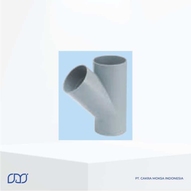 Ukuran Fitting PVC D Merk CM: Y-BRANCH - Distributor Pipa Surabaya