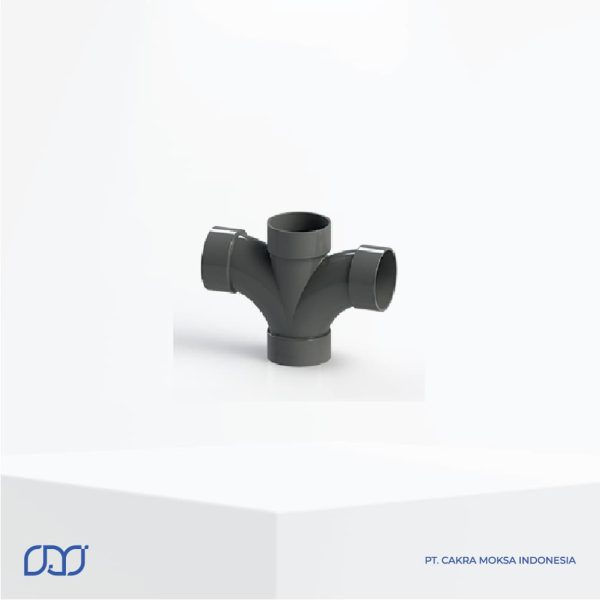 Ukuran Fitting PVC D Merk RUCIKA: LARGE RADIUS DOUBLE TEE - Distributor ...