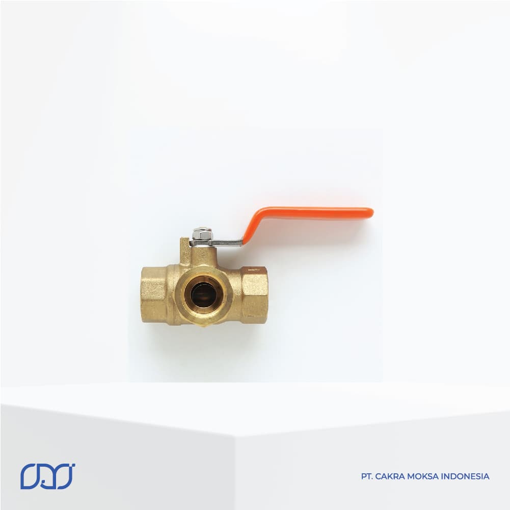 Ukuran Brass Valve Merk ONDA: BALL VALVE 3 WAY - Distributor Pipa Surabaya