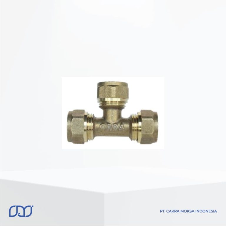 Ukuran Fitting Pipa PEX Merk Onda: TEE - Distributor Pipa Surabaya